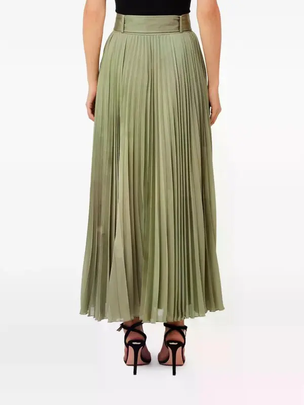 Liu Jo Pleated Maxi Skirt With Belted Waist