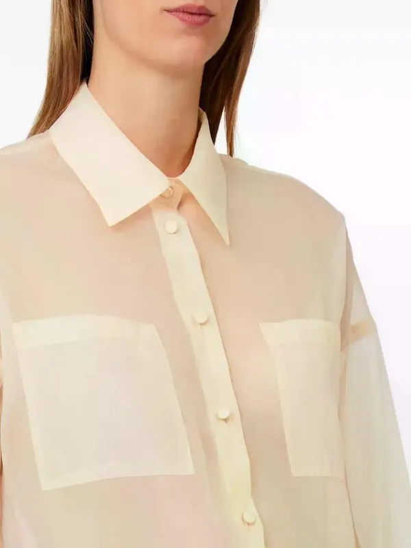 Liu Jo Semi-sheer Shirt - Yellow