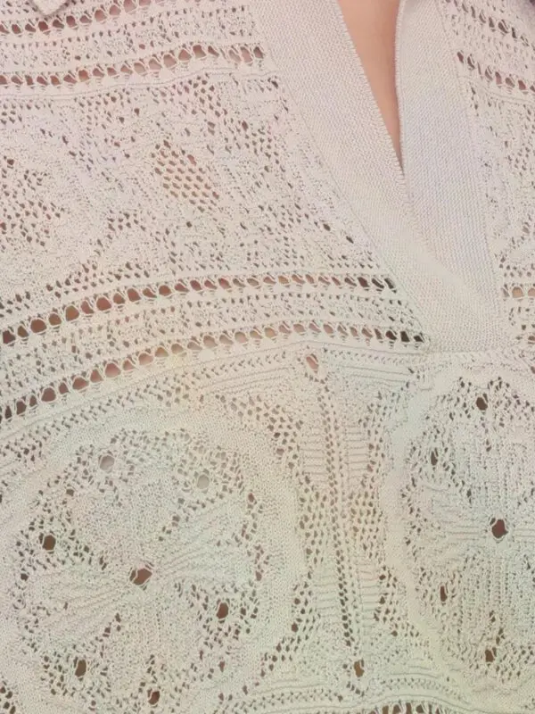 D.exterior Crocheted Blouse