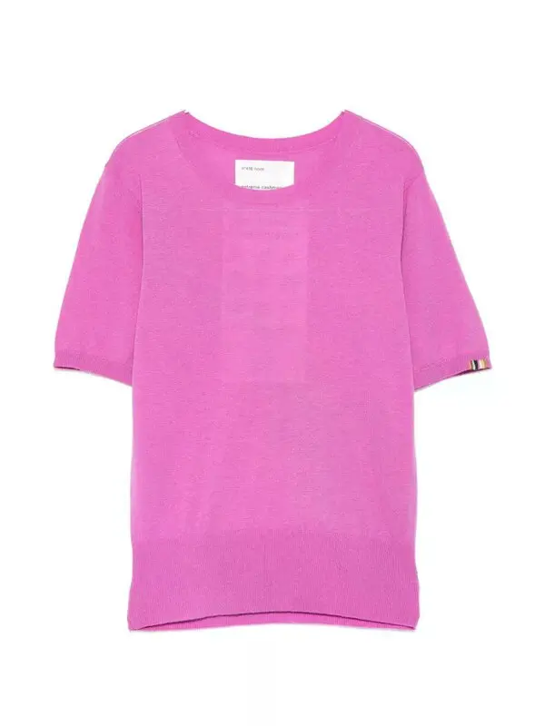 EXTREME CASHMERE X Noor Crew-neck T-shirt - Pink