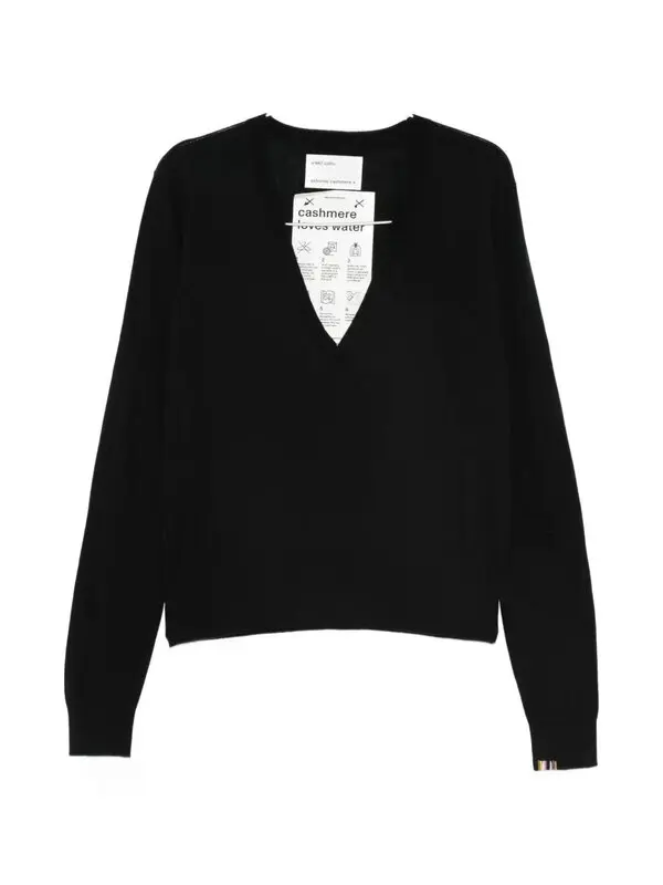 EXTREME CASHMERE X Collin V-neck Sweater - Black