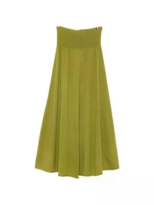 EXTREME CASHMERE X Seduce Ribbed Midi Skirt - Green