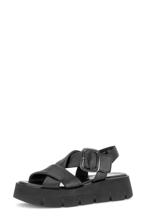 Gabor Ankle Strap Platform Sandals
