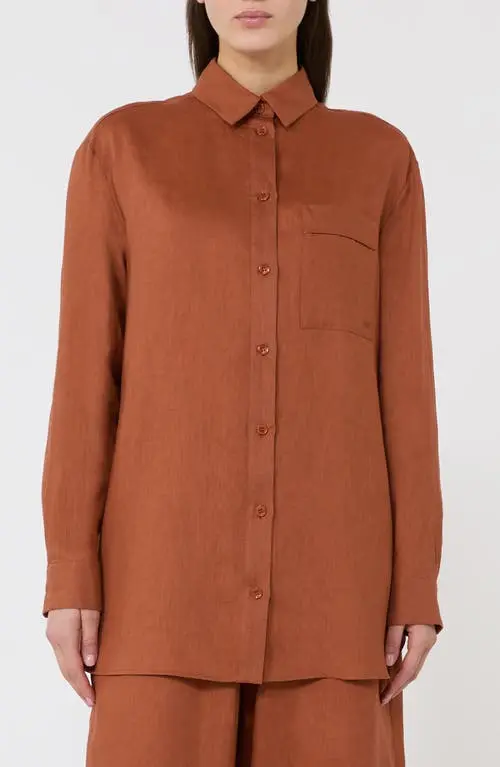 MM BY MAX MARA Linen Shirt - Rust