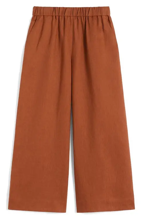 MM BY MAX MARA Canneti Linen Pull-on Wide Leg Pants