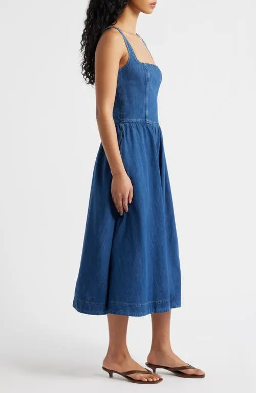 REFORMATION Janu Denim Midi Dress - Morant