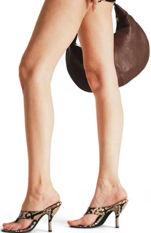 NAKED WOLFE Martine Leather Heels - Natural
