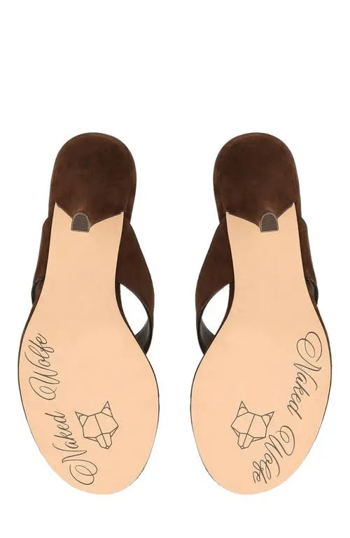 NAKED WOLFE Marley Thong Sandals - Brown
