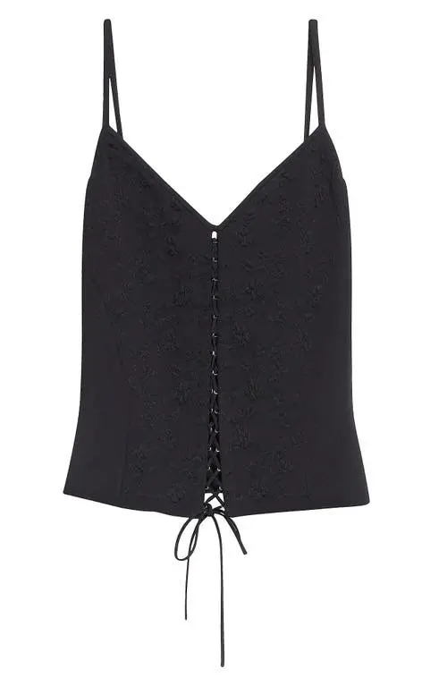 Alexander McQueen Floral Jacquard Corset Camisole