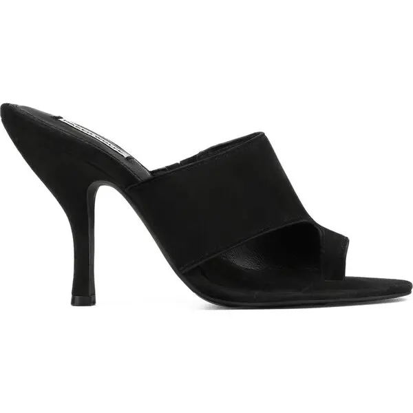 NAKED WOLFE Maxime Suede Heeled Sandals - Black