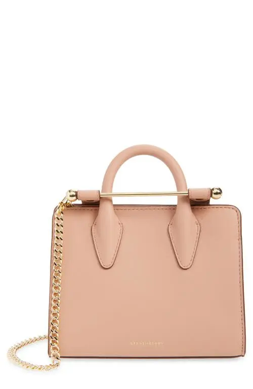 Strathberry Nano Leather Tote - Rose