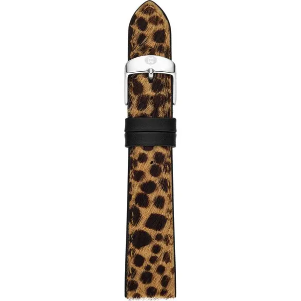 Michele 18mm Leopard Print Calf Hair Watch Band - Leopard Multi