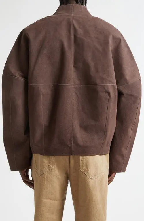 Jacquemus The Berger Wrapped Suede Jacket