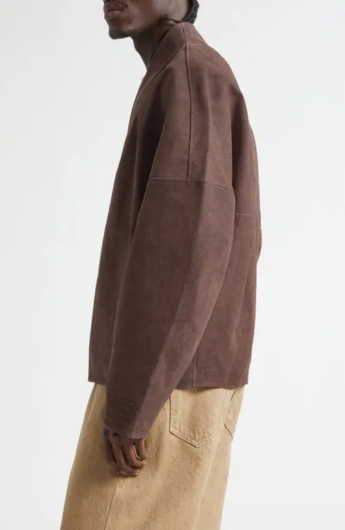 Jacquemus The Berger Wrapped Suede Jacket