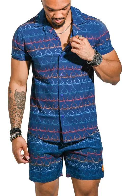 MACEOO Beachsharkwave Cotton Camp Shirt