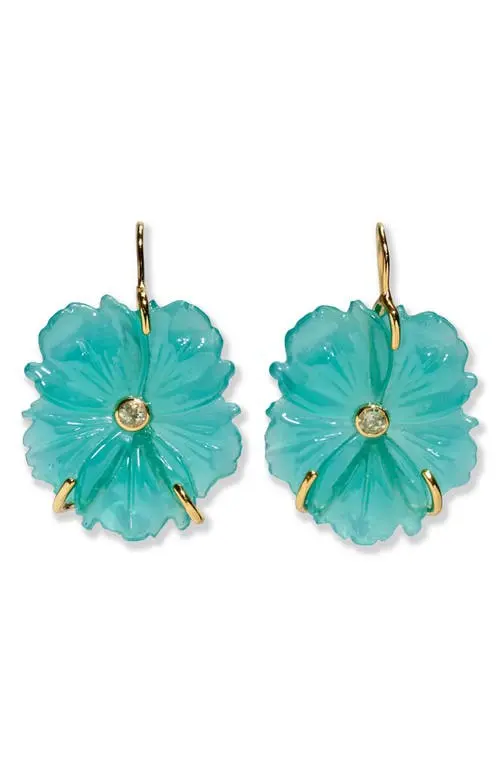 LIZZIE FORTUNATO New Bloom Drop Earrings - Blue