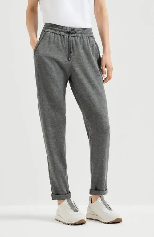 Brunello Cucinelli Interlock Trousers - Dark Grey
