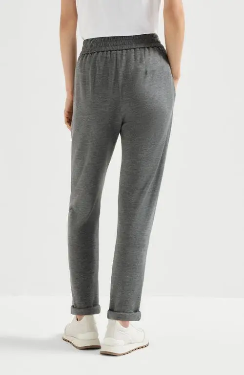 Brunello Cucinelli Interlock Trousers - Dark Grey