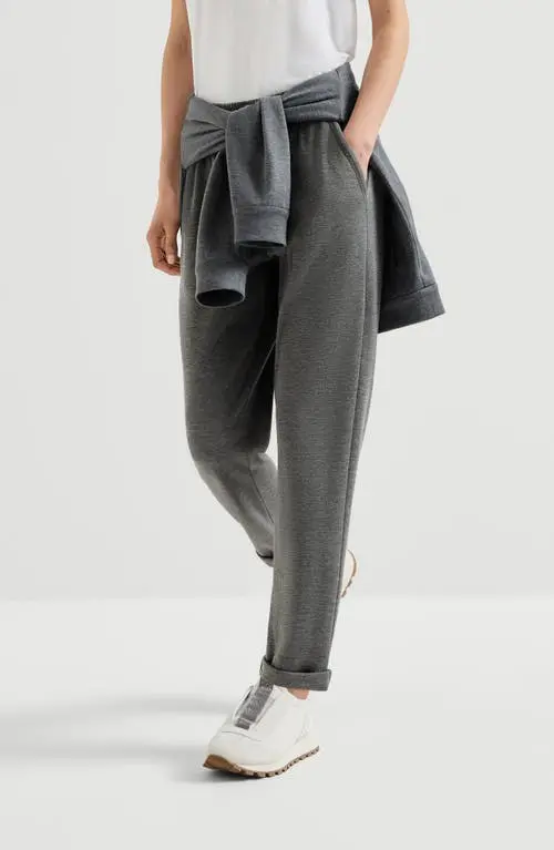 Brunello Cucinelli Interlock Trousers - Dark Grey