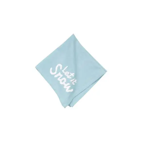 CAROL & FRANK A Christmas Holiday Tufted Solid Napkins Set Of 4 - Blue