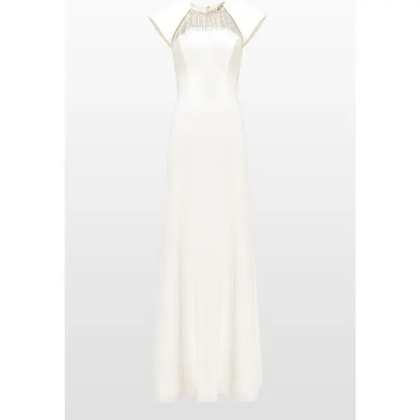 Jenny Packham Sonder Embellished Maxi Dress - Vanilla