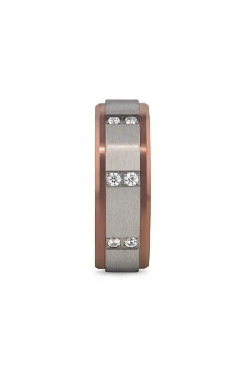 LARSON JEWELERS Beowulf Raised Center Tungsten Wedding Band