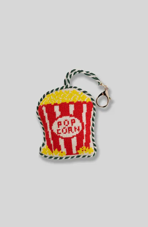 FURBISH Bucket Bag Charm - Red/ivory