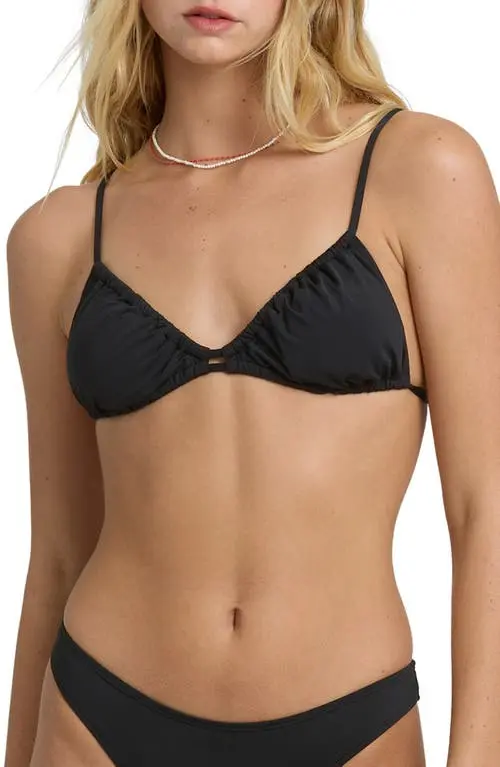 BILLABONG Sol Searcher Teagan Bralette Bikini Top - Black Pebble