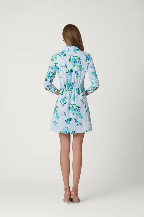 Shoshanna Seabreeze Print Poplin Millie Mini Dress