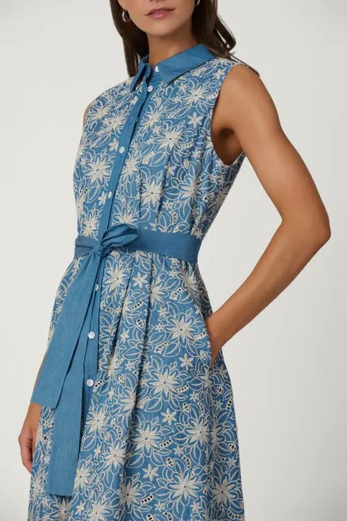 Shoshanna Embroidered Kendra Dress