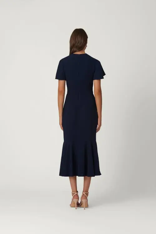 Shoshanna Stretch Crepe Lorrie Dress