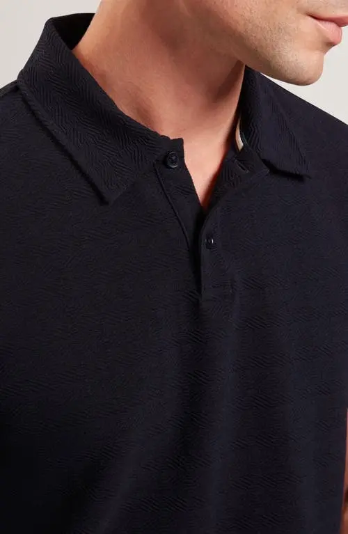 Ted Baker London Serapa Texture Polo - Navy