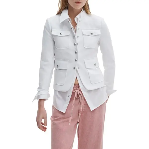 Rag & Bone Mercer Cotton-blend Blazer - Ivory
