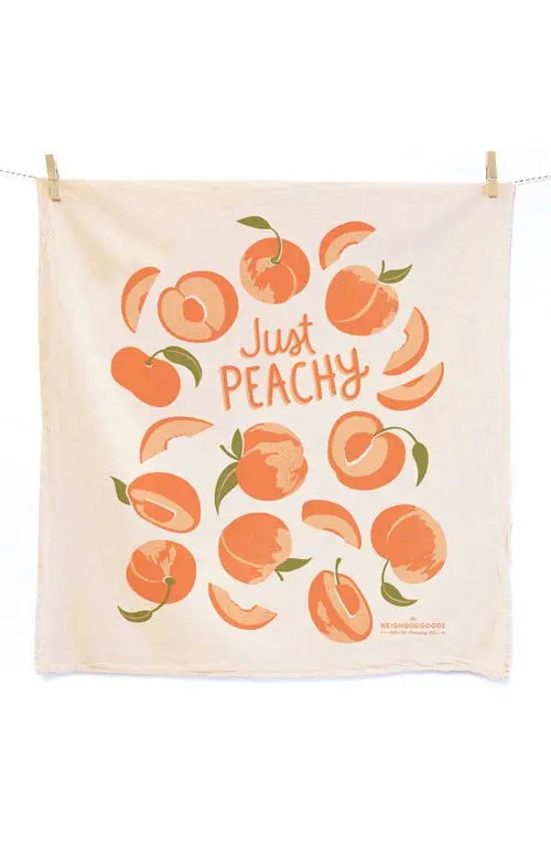 THE NEIGHBORGOODS Set Of 2 Watermelon Peach Dish Towels