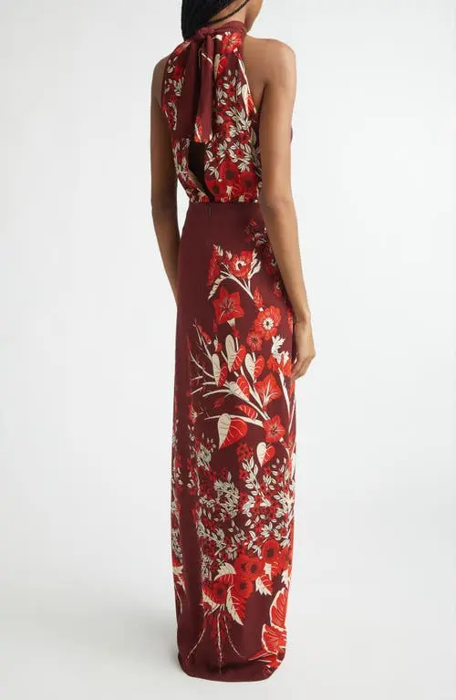 Johanna Ortiz Sacred Currents Floral Print Maxi Dress