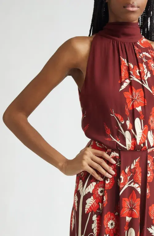 Johanna Ortiz Sacred Currents Floral Print Maxi Dress