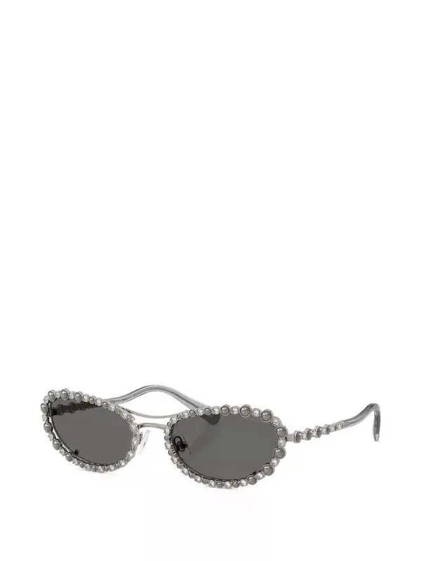 SWAROVSKI Crystal-embellished Oval Sunglasses