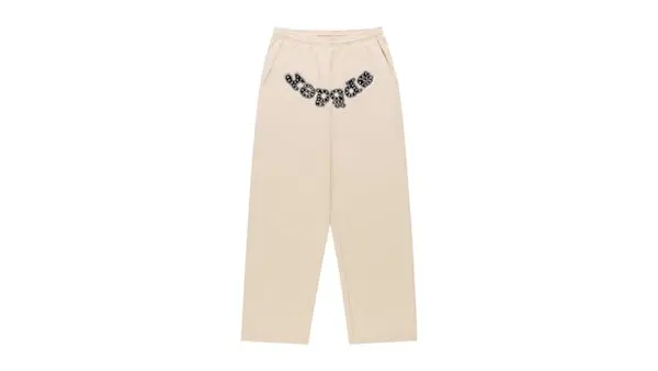 SP5DER Mixed Stone Og Logo Sweatpant - Cream