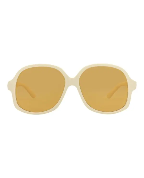 Valentino Garavani Roundframe Metal Sunglasses - Ivory Ivory Orange (vls/177c/59)