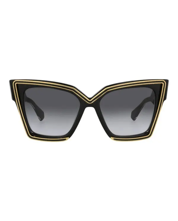 Valentino Garavani Cat Eyeframe Acetate Sunglasses - Black Black Grey (vls/126a/54)