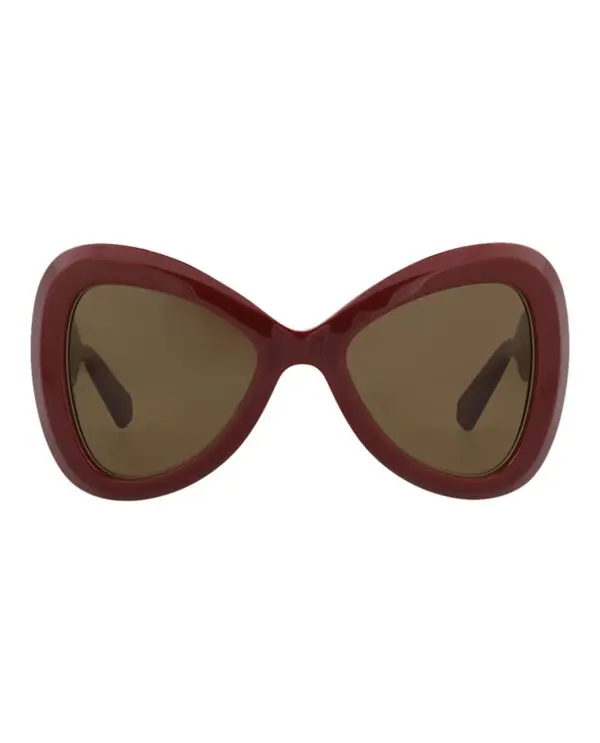 Valentino Garavani Cat Eyeframe Acetate Sunglasses - Bordeaux Bordeaux Brown (vls/138b/53)