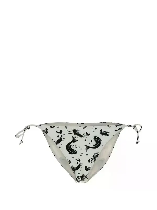 Prada Printed Bikini Bottom - White