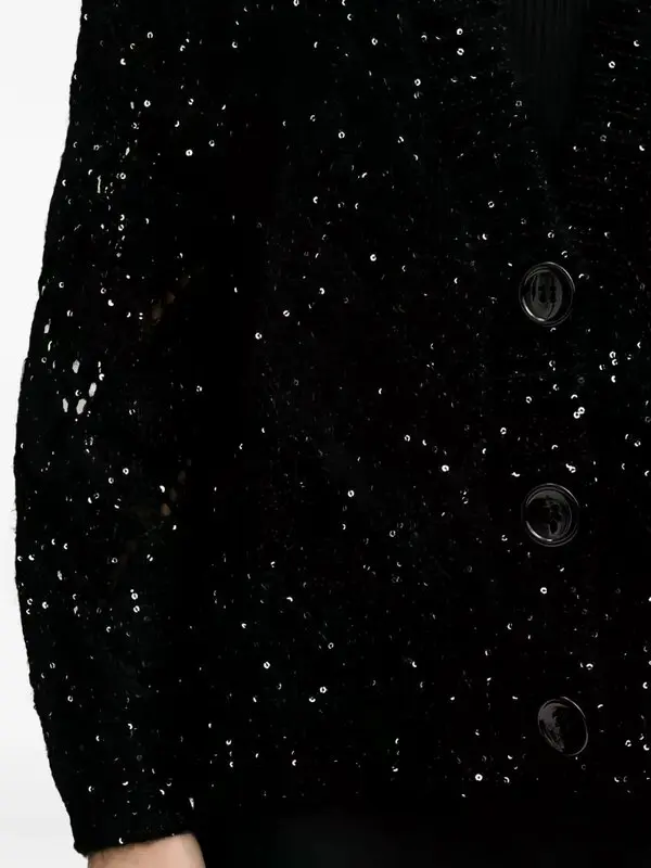 BENETTON Embellished Button-down Cardigan