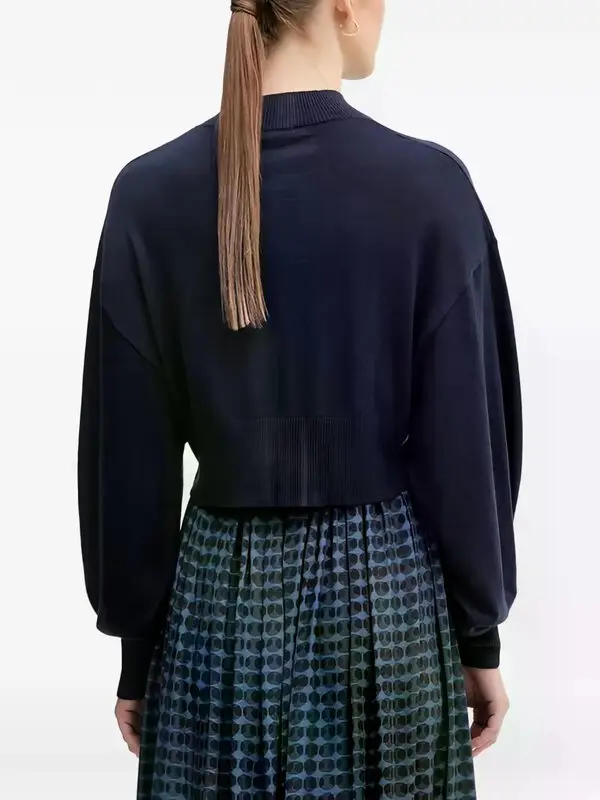 BENETTON Puff-sleeve Knitted Sweater