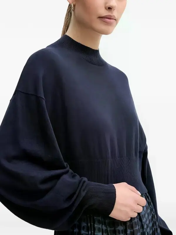 BENETTON Puff-sleeve Knitted Sweater