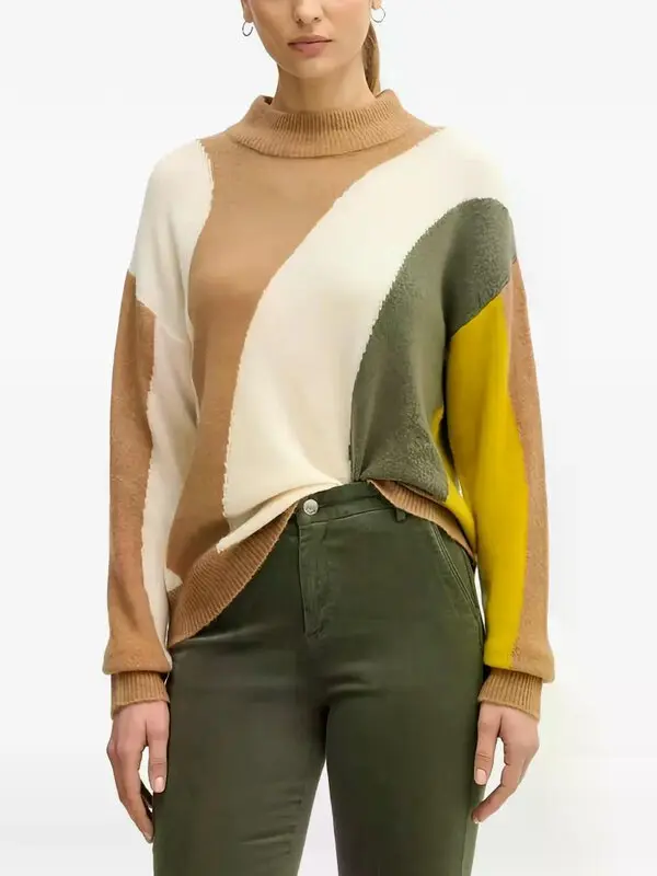 BENETTON Colour-block Boxy-fit Sweater