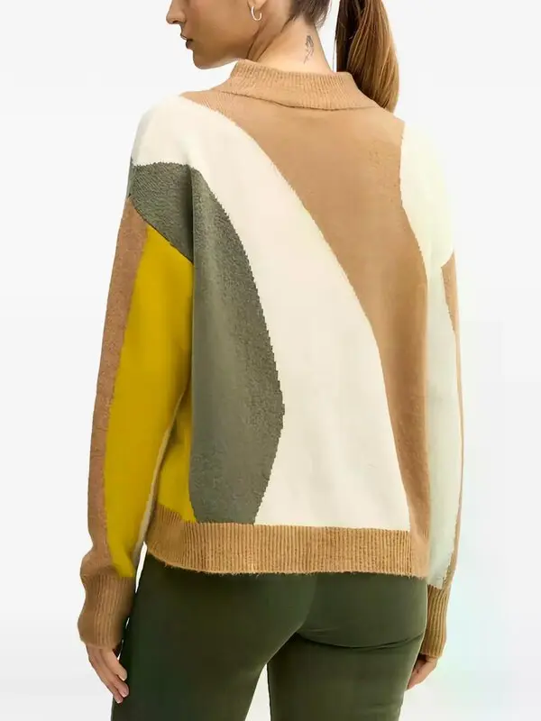 BENETTON Colour-block Boxy-fit Sweater