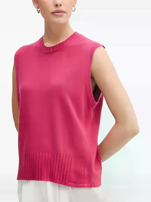 BENETTON Ribbed-trim Vest