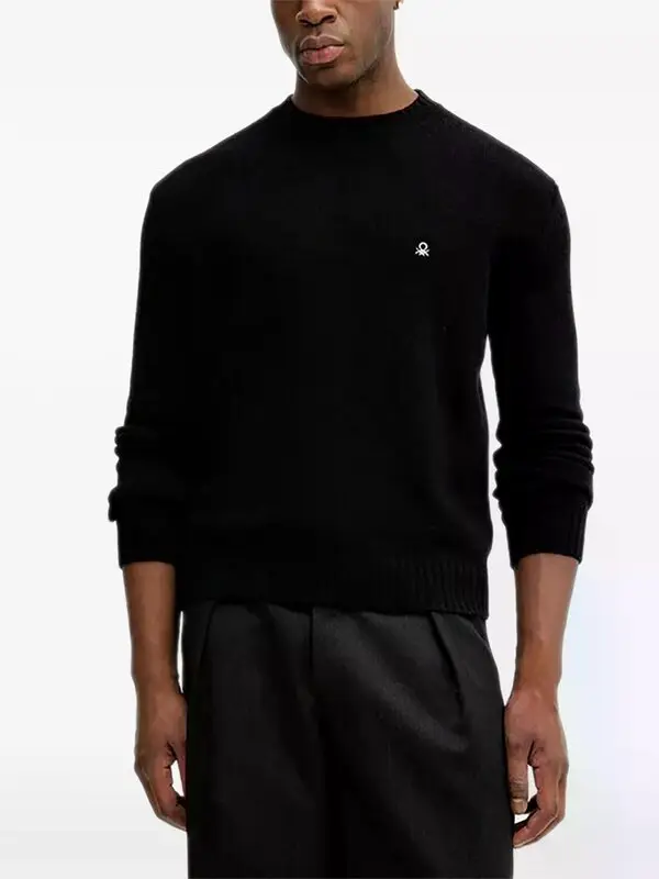 BENETTON Logo Crew-neck Sweater