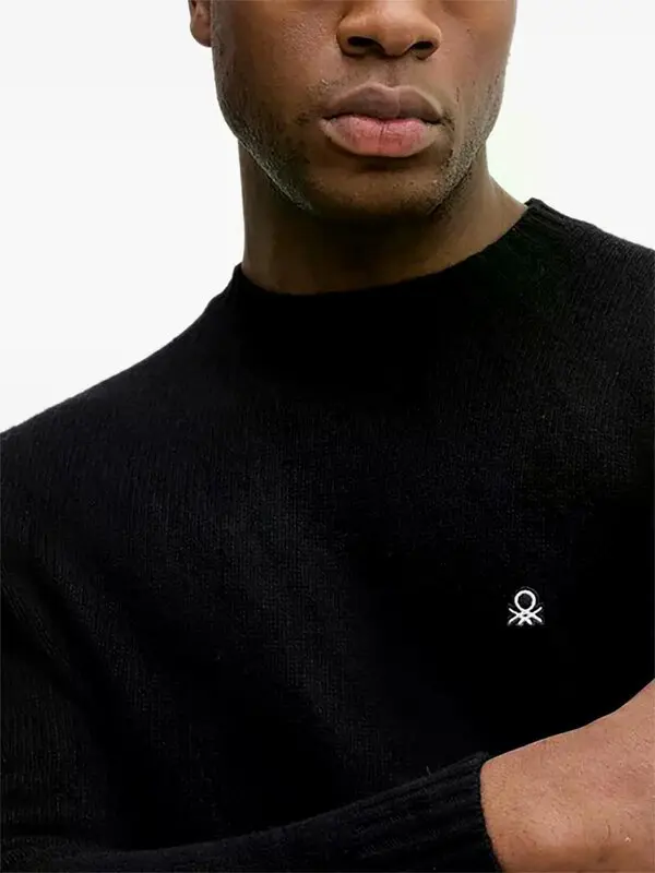 BENETTON Logo Crew-neck Sweater